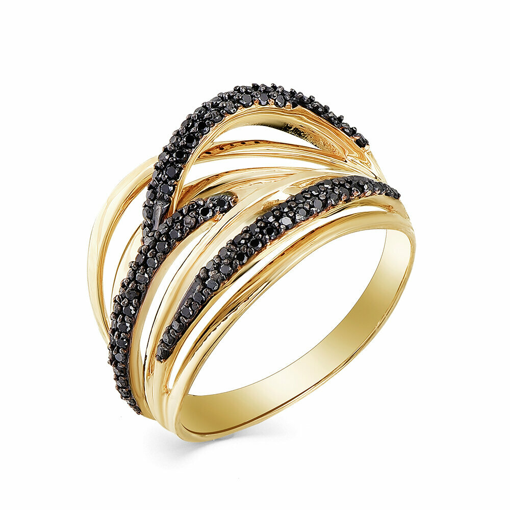 Кольцо, красное золото, 585 проба, бриллиант