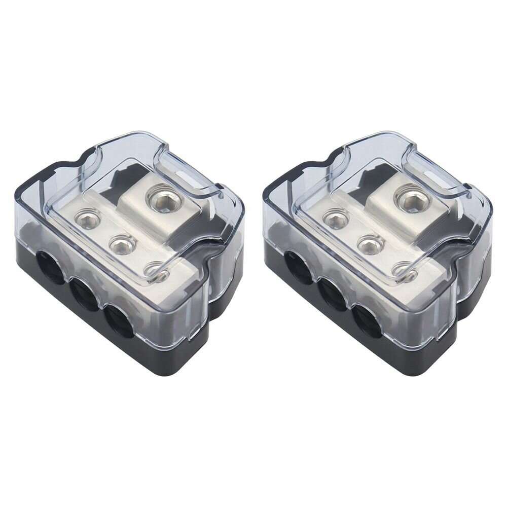 3-Полосный Распределительный Блок Разветвитель Проводов Питания Аудиосистемы Автомобиля 0 Калибр На Входе 4 Калибра На Выходе