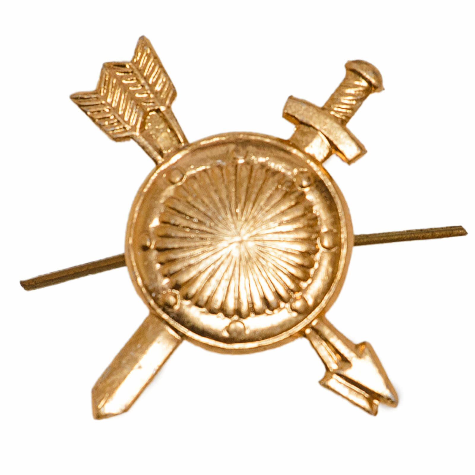 Эмблема МО РВСН золотая металлическая