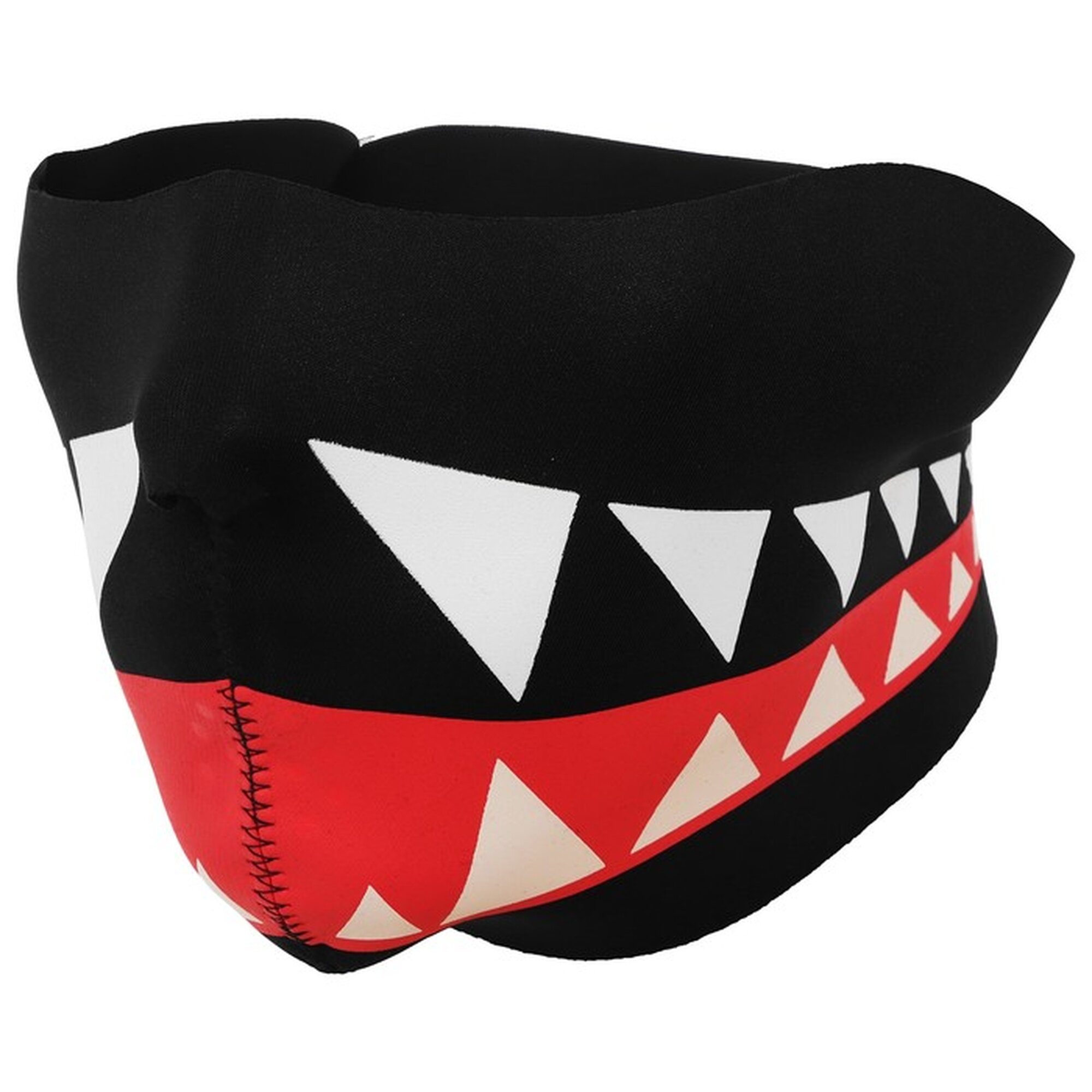 Маска защитная для лица ONLYTOP, неопрен, универсальный размер, черный/красный