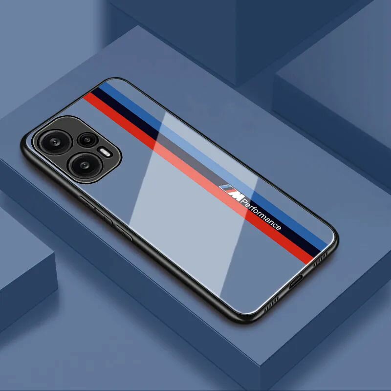Подходит для Xiaomi Redmi Note 12 Turbo/Poco F5, Сяоми Редми Ноут 12 Турбо/Поко Ф5, защитный чехол из материала track glass, защитная оболочка смартфона + подарочное защитное стекло