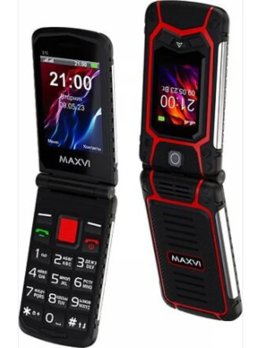 Телефон мобильный E10 Red 2 SIM 32Мб Красный
