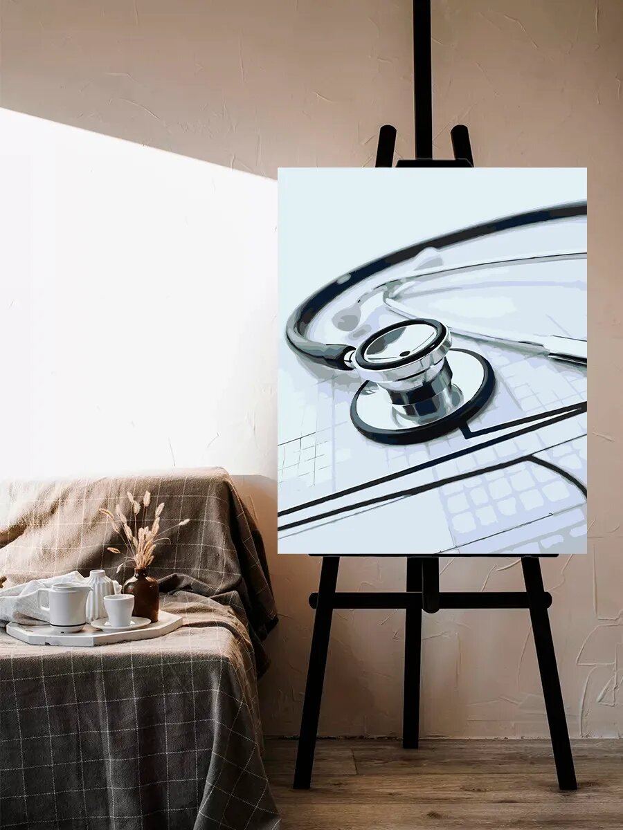 Картина по номерам Медицина Medical Malpractice Стетоскоп