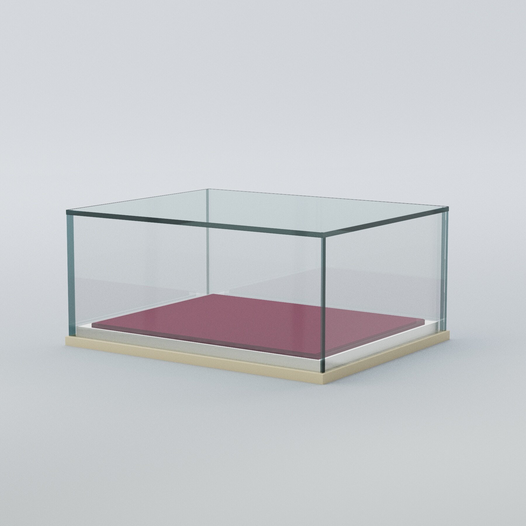 Витрина для музеев "Коллекция" №14 настольная с подсветкой, Крем Вайс