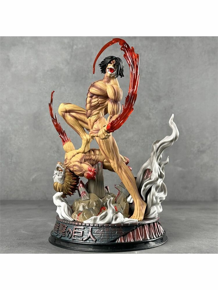 Фигурка Атака Титанов Эрен Йегер атакующий титан / Eren Yeager / Attack on Titan Eren Jaeger Levi Ackerman figure подарки для поклонников (29см)