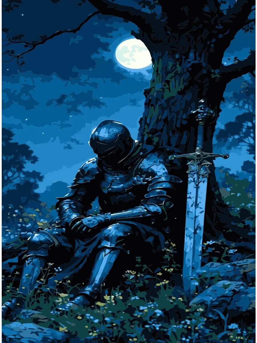 Картина по номерам рыцарь