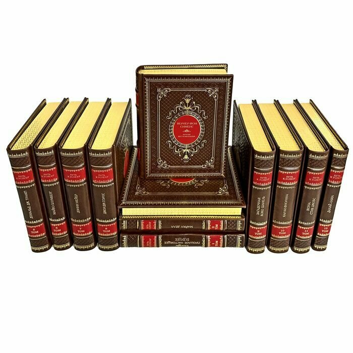 Библиотека генерального директора в 12 томах. Путь к успеху. Подарочные книги в кожаном переплете