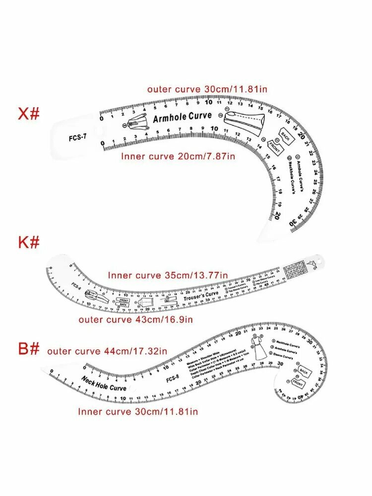 Французские лекала для моделирования одежды