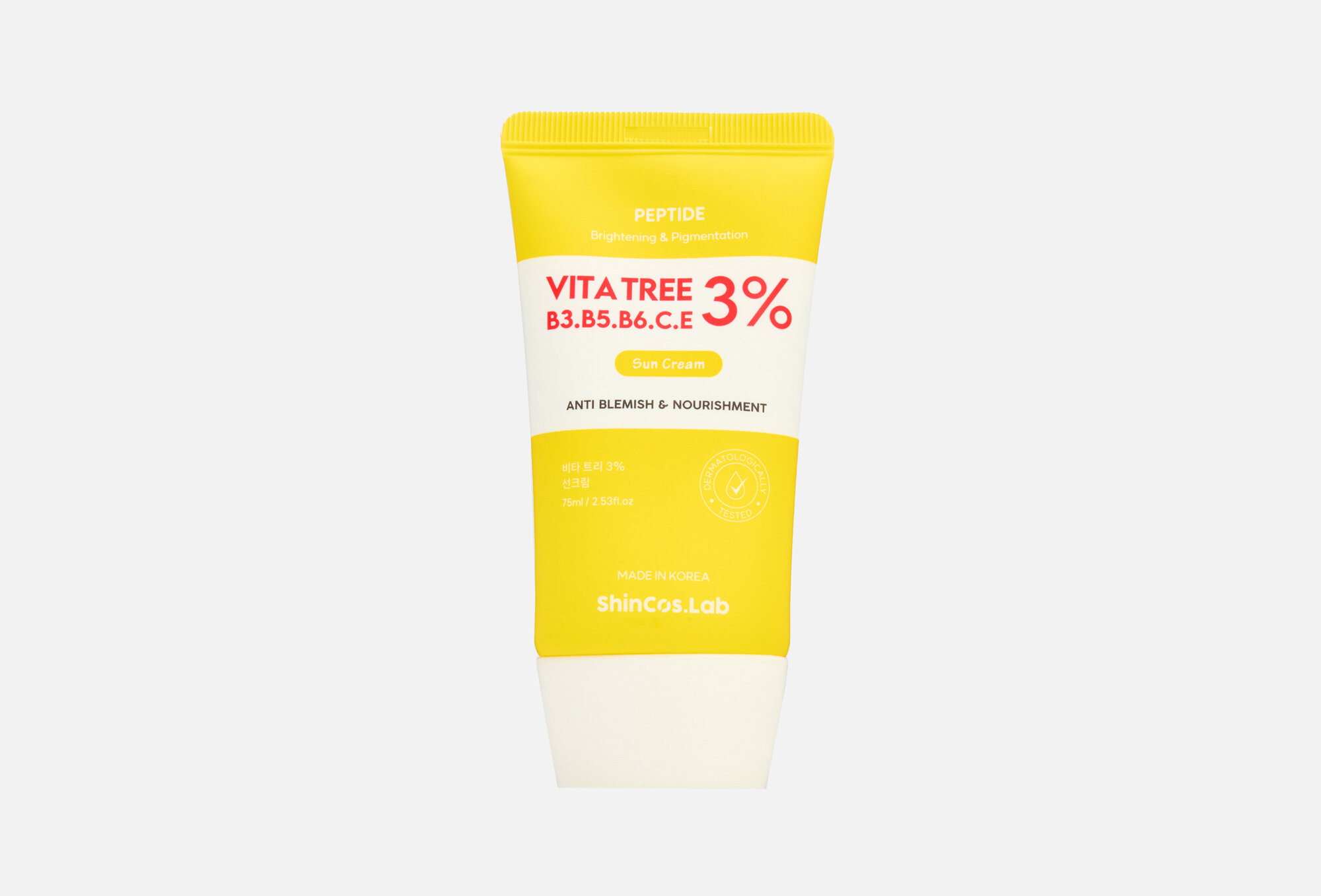 Солнцезащитный крем для лица SPF50+ SHINCOS.LAB Vita Tree 3% 75 мл