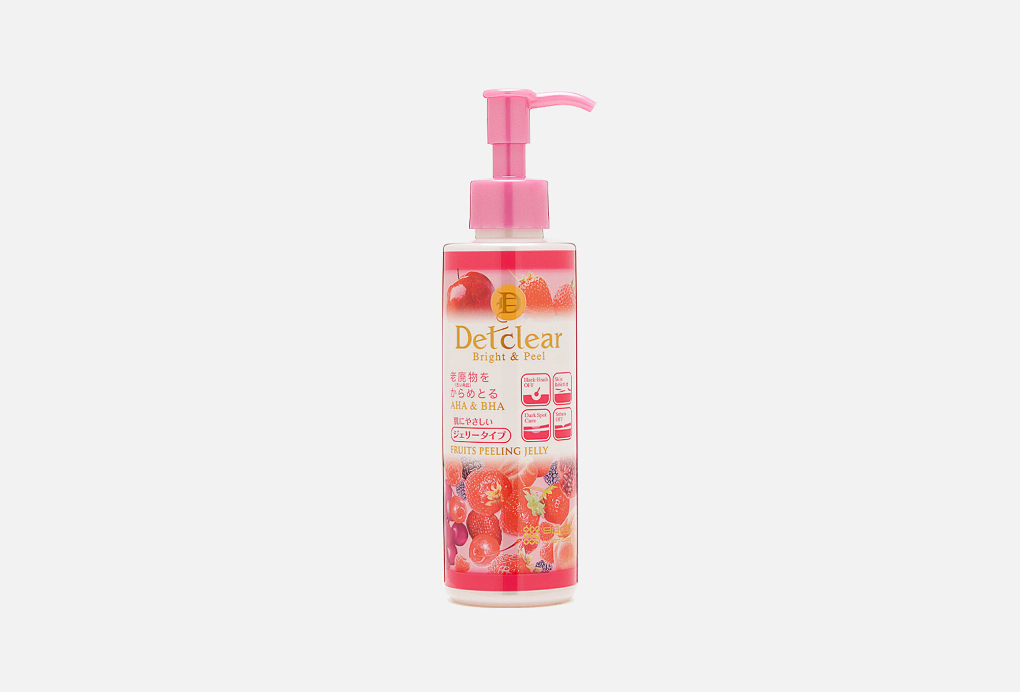 Пилинг-гель скатка MEISHOKU JAPAN AHA&BHA Fruits Peeling Jelly 180 мл