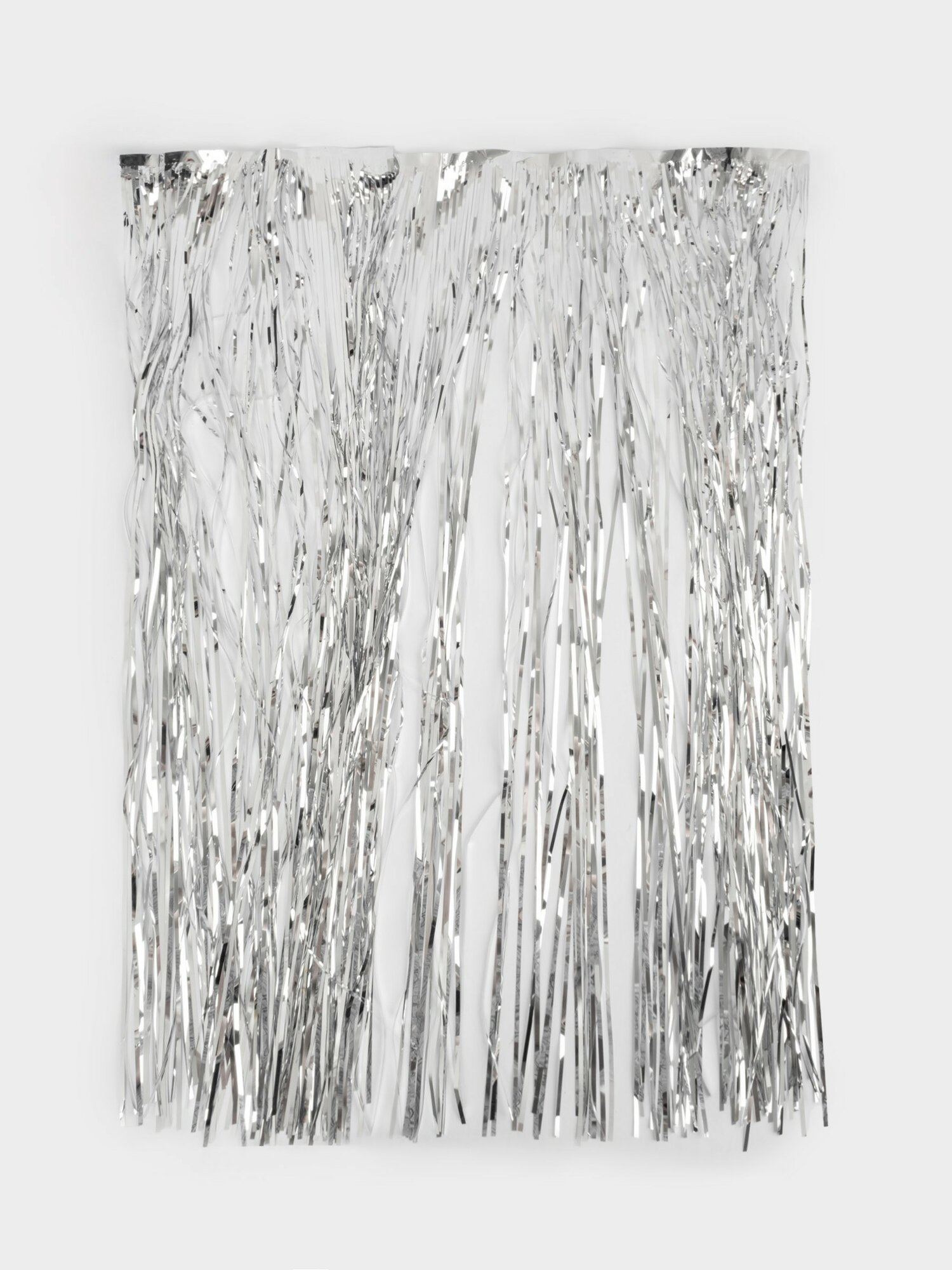 Дождик декоративный, 60 см, мишура, серебристый, New year (Anna Lafarg)