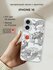 Чехол на Apple iPhone 16 / Айфон 16 с принтом "Драконы и Солнце", прозрачный