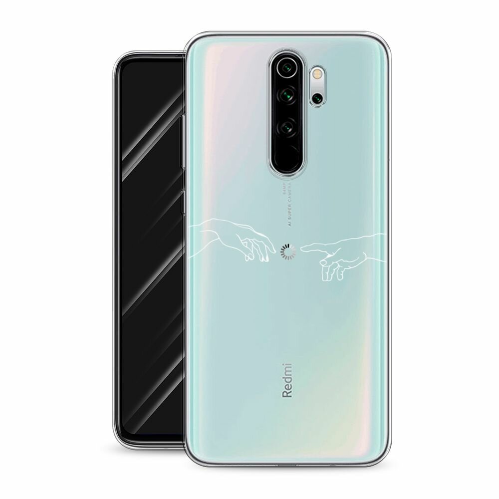 Чехол на Xiaomi Redmi Note 8 Pro / Сяоми Редми Нот 8 Про с принтом "Загрузка творения", прозрачный — фото 1