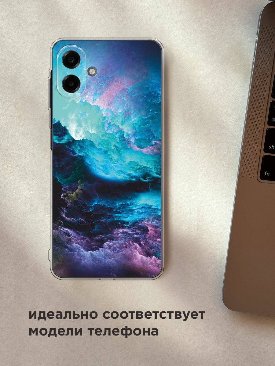 Чехол на Samsung Galaxy A07 / Самсунг А07 с принтом "Бирюзовое небо" — фото 1