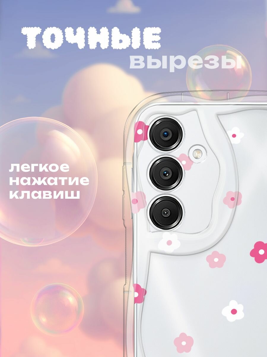Чехол на Samsung Galaxy A16 / Самсунг А16 с принтом "Весенние цветочки рисунок" — фото 1