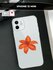 Чехол на Apple iPhone 12 mini / Айфон 12 Мини с принтом "Оранжевый цветок", проз...