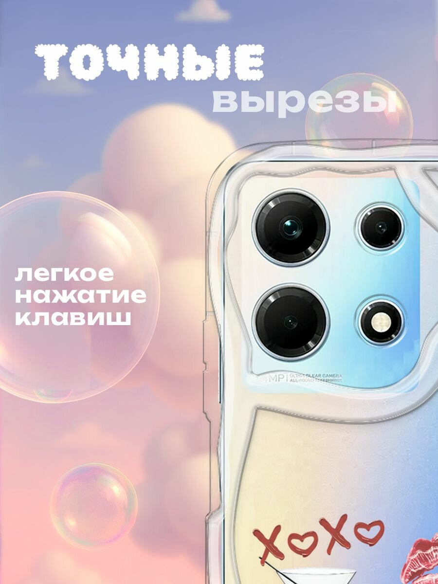 Чехол на Infinix Note 30 4G / Инфиникс Ноте 30 4G с принтом xoxo lucky girl 2 — фото 1