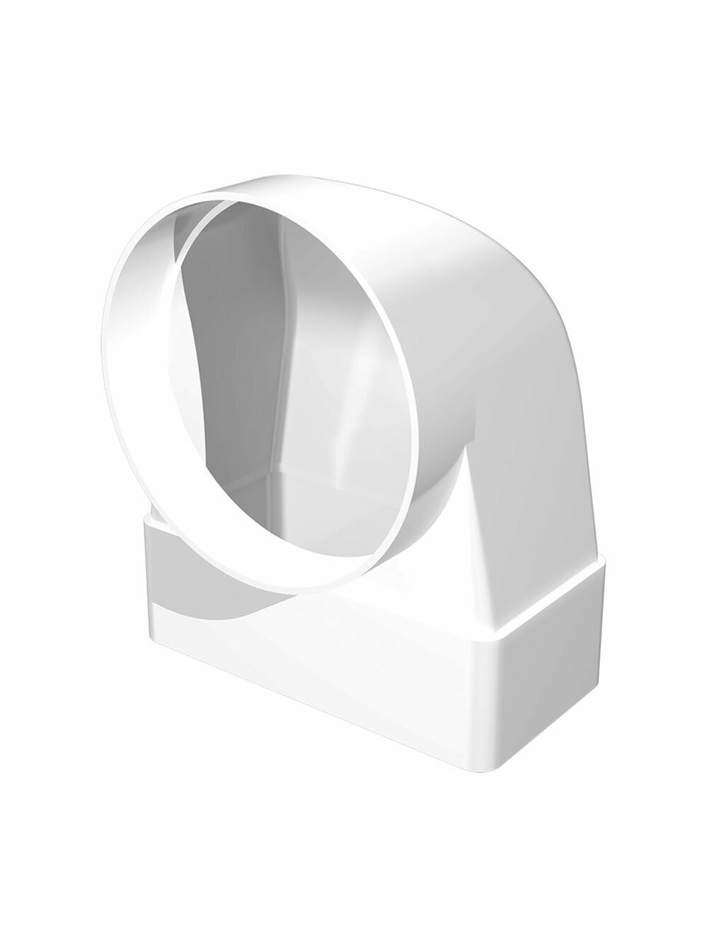 Соединитель угловой пластиковый для плоских воздуховодов 60х120 мм с фланцем