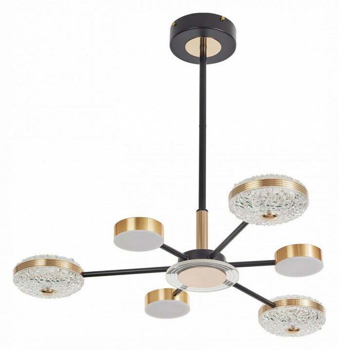 Люстра на штанге Arte Milano Ferrara-72069 272069/6 BK/GD