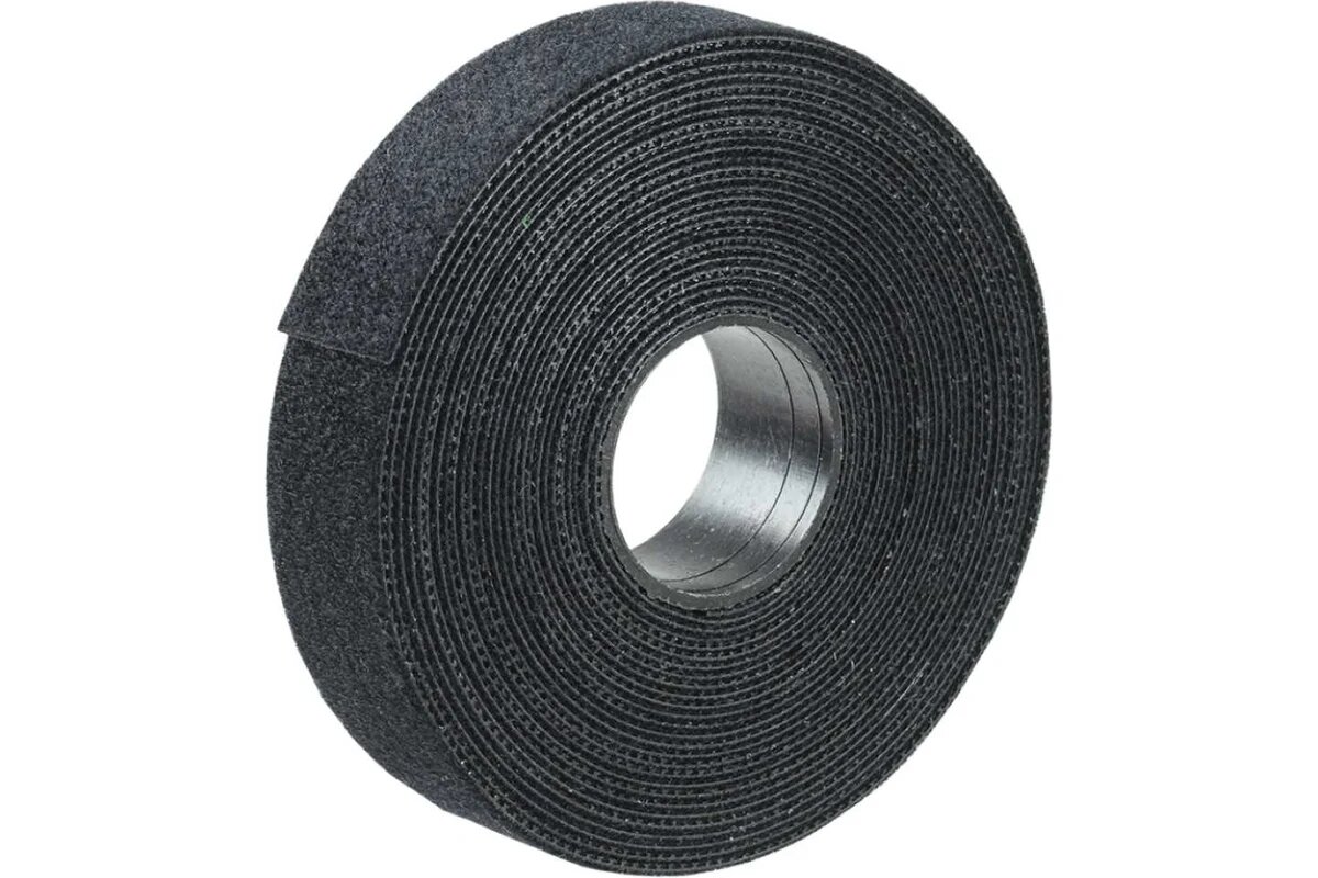 IEK ХКл 16 мм черный хомут-липучка длина 5 м рулон для кабелей UHL11-16-5M-K02