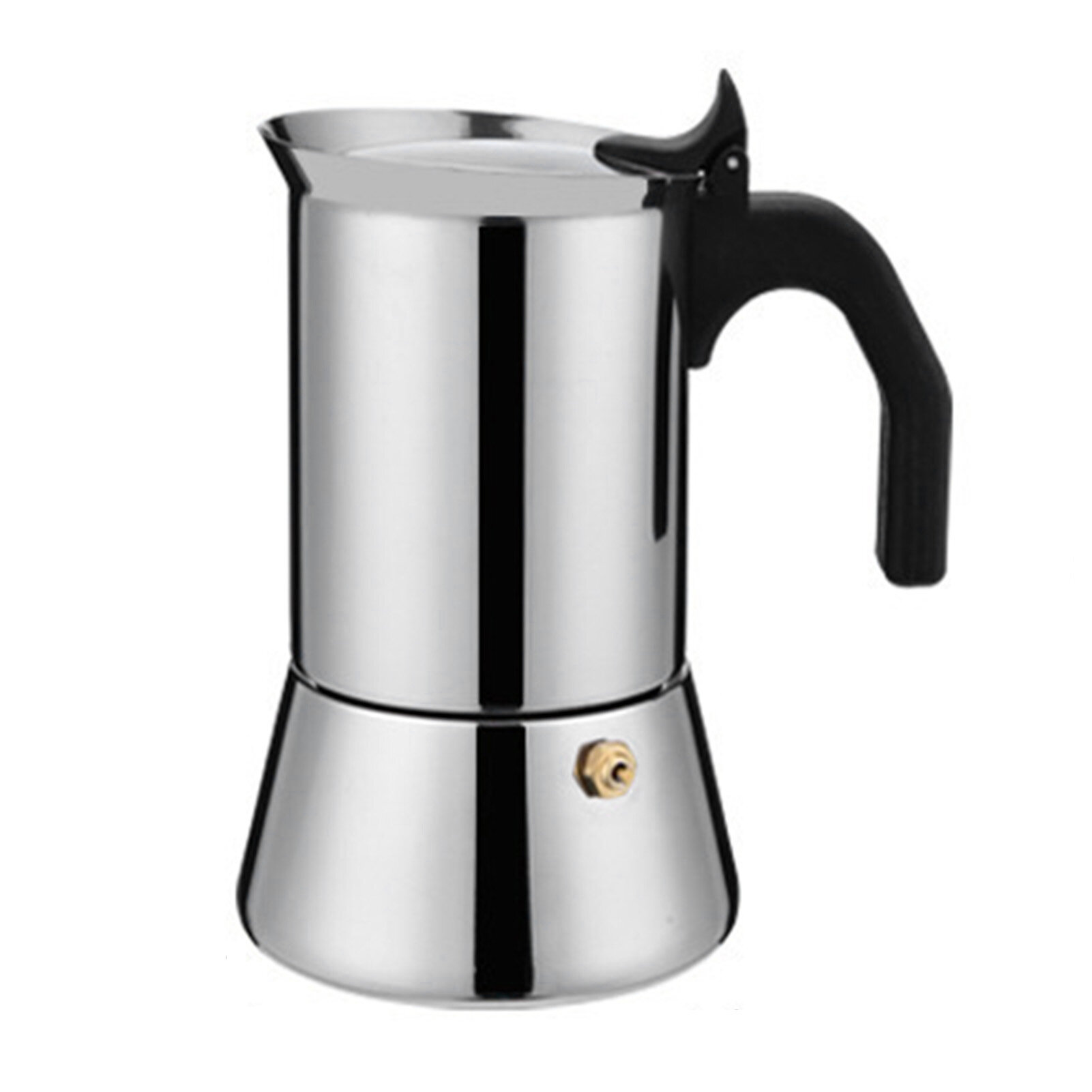 Moka Pot Coffee Percolator Design Top Stove Top Top Coffeer для кемпинга Дом Используйте итальянскую кофеварку 200 мл 15,7x10,3 см.