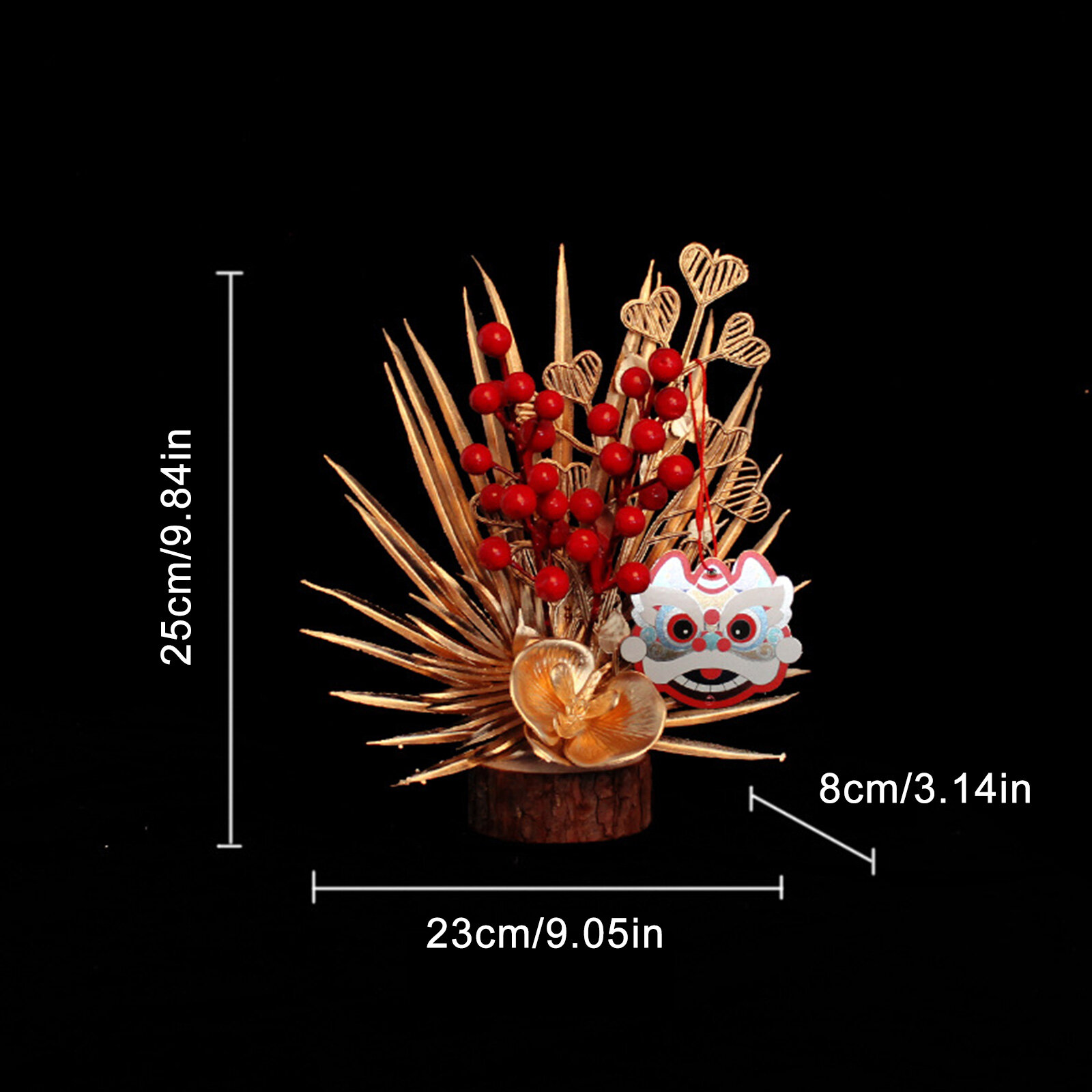 Китайское новогоднее украшение для елки, весенний фестиваль, настольное декоративное украшение, домашний декор для спальни, гостиной
