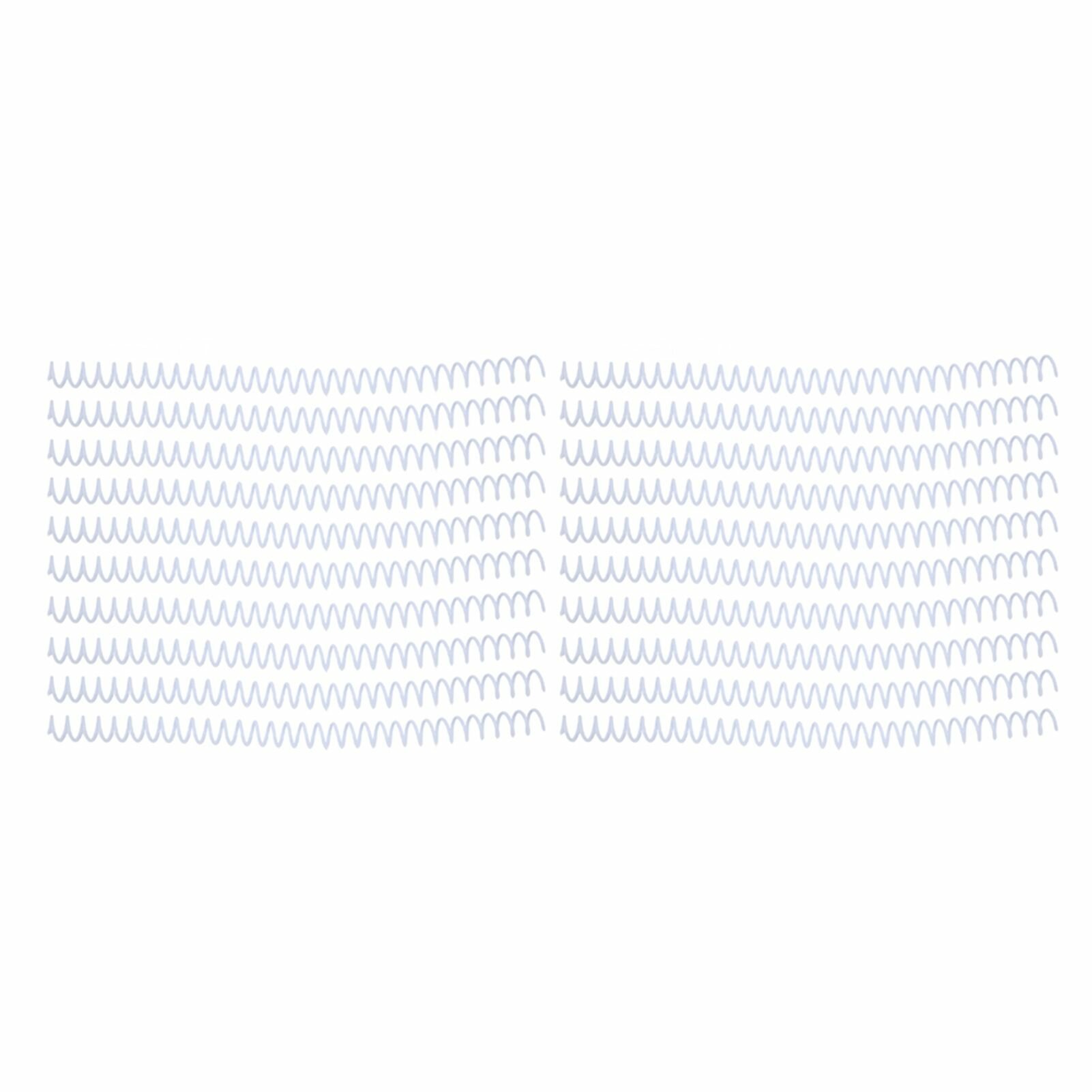 20 шт. спиральная катушка для переплета, большая вместительная расческа для позвоночника, 30 отверстий, диаметр 13 мм, набор белого цвета