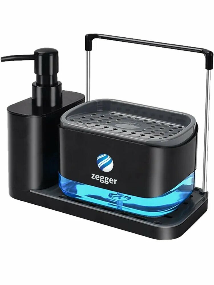 【Диспенсер для моющего средства zerger кухонный 370 мл, автоматический, для мытья посуды】