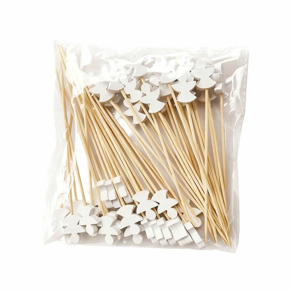 50 шт. фруктовых десертов на бамбуковых палочках для рождественской вечеринки