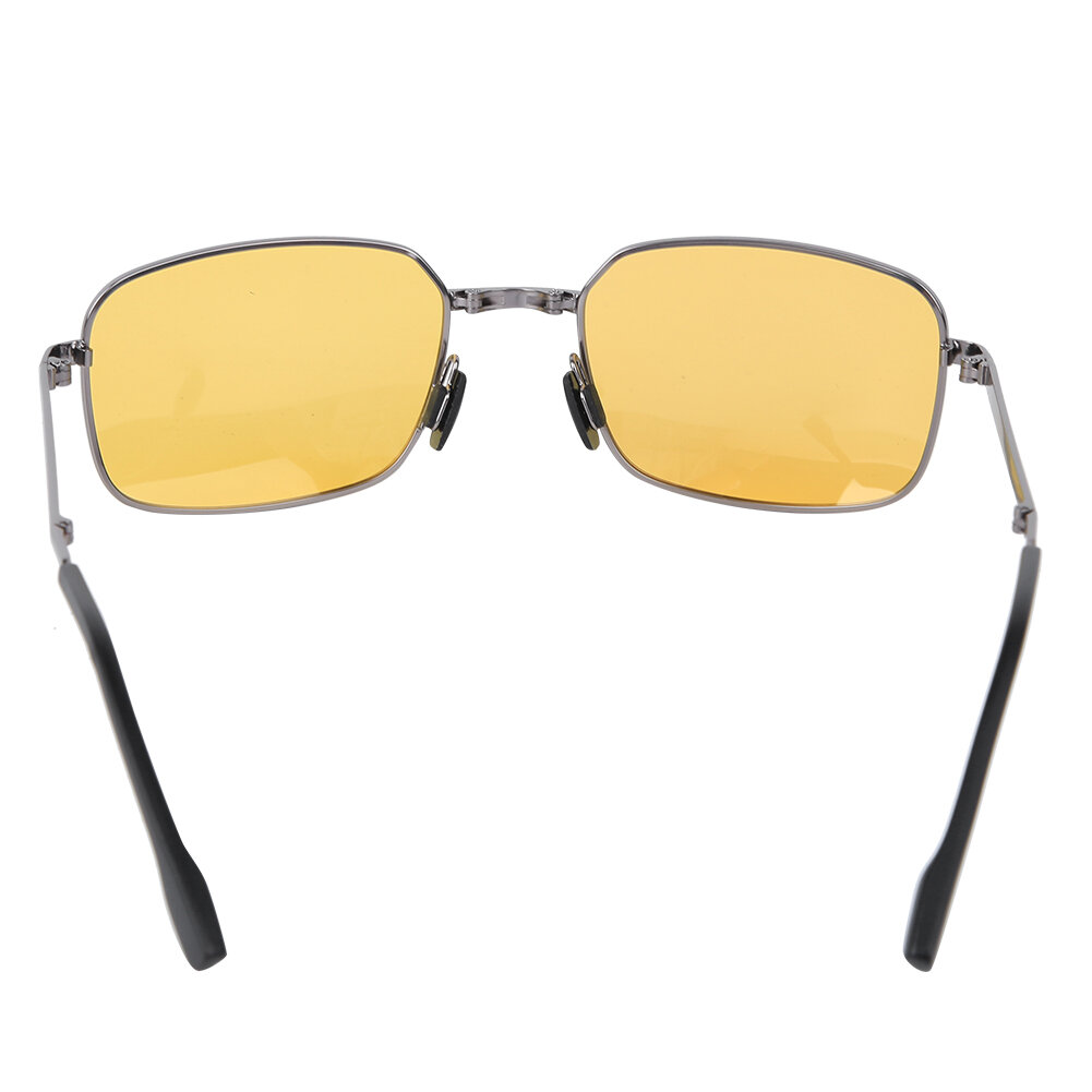 Металлические поляризованные меняющие цвет складные защитные очки модные квадратные очки ночного видения с оправой пистолета обесцвечивающий чай