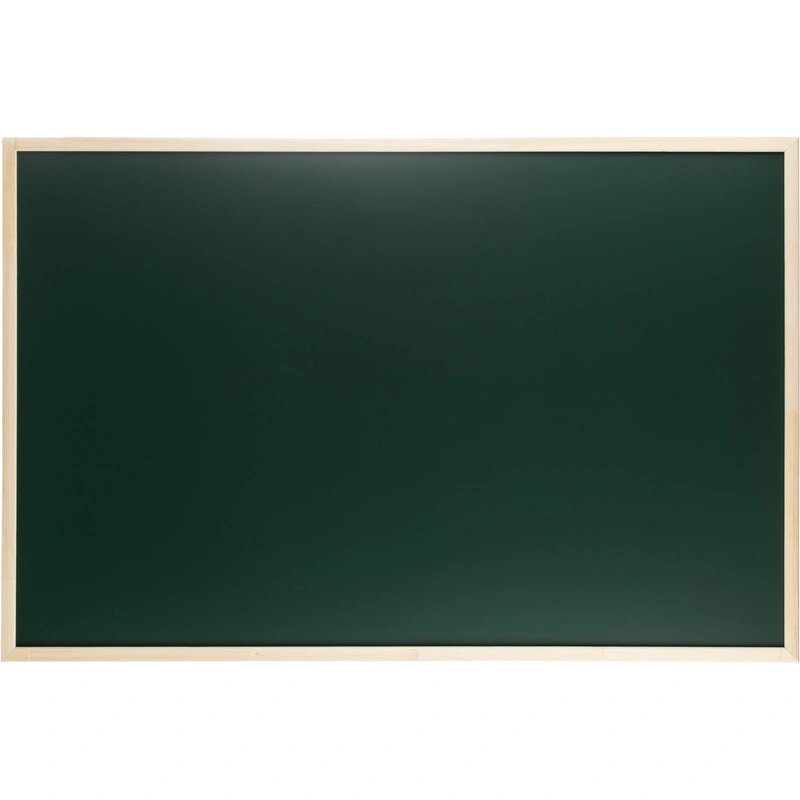 Доска магнитно-мелов. зеленая Attache 60х90см, деревянная П-образная рама