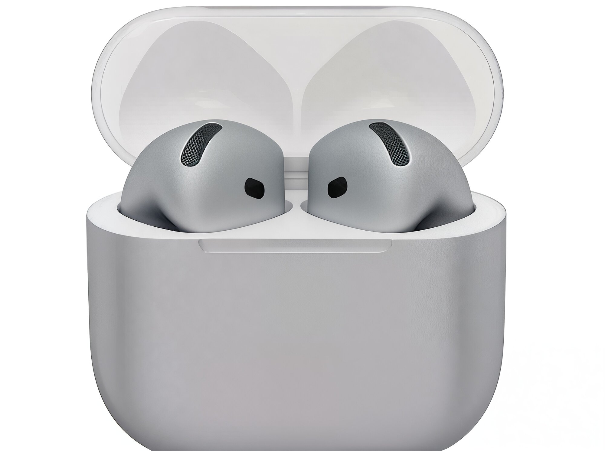 Наушники Apple AirPods, Bluetooth, беспроводные, без активного шумоподавления, цвет Silver Titanium