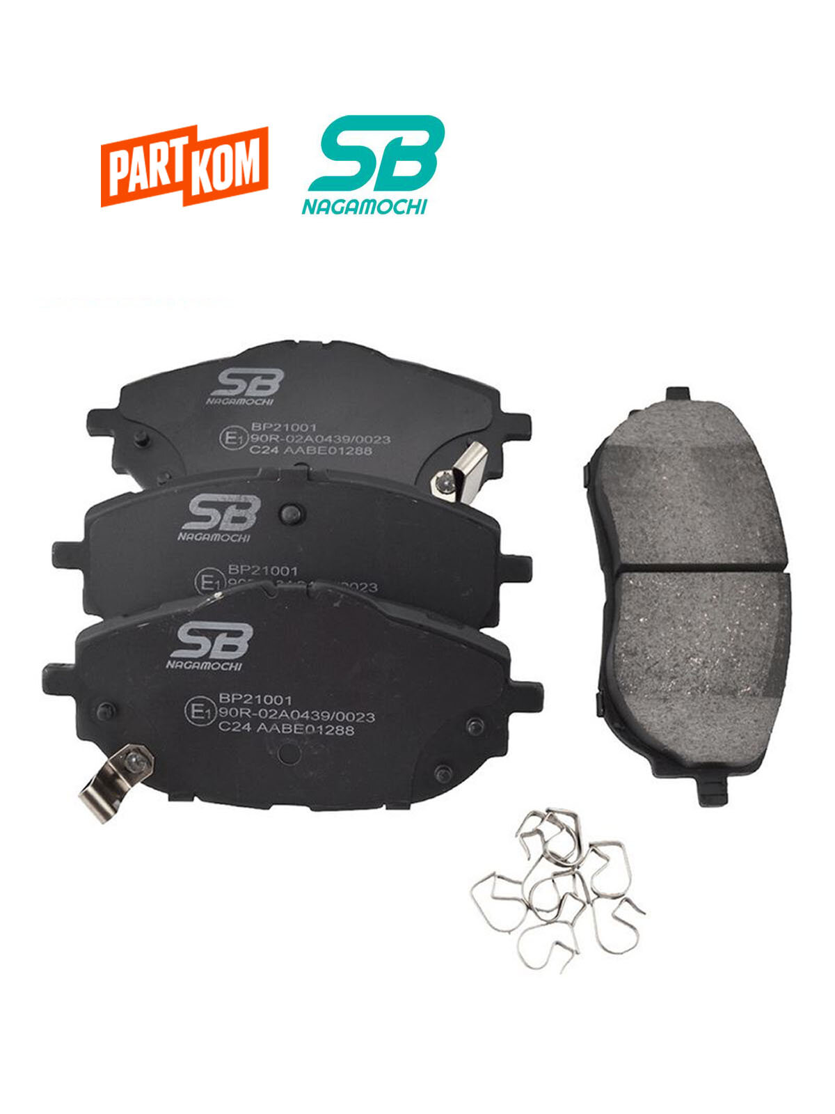 Колодки тормозные дисковые передние для а/м TOYOTA Auris, Corolla, SB NAGAMOCHI BP21001