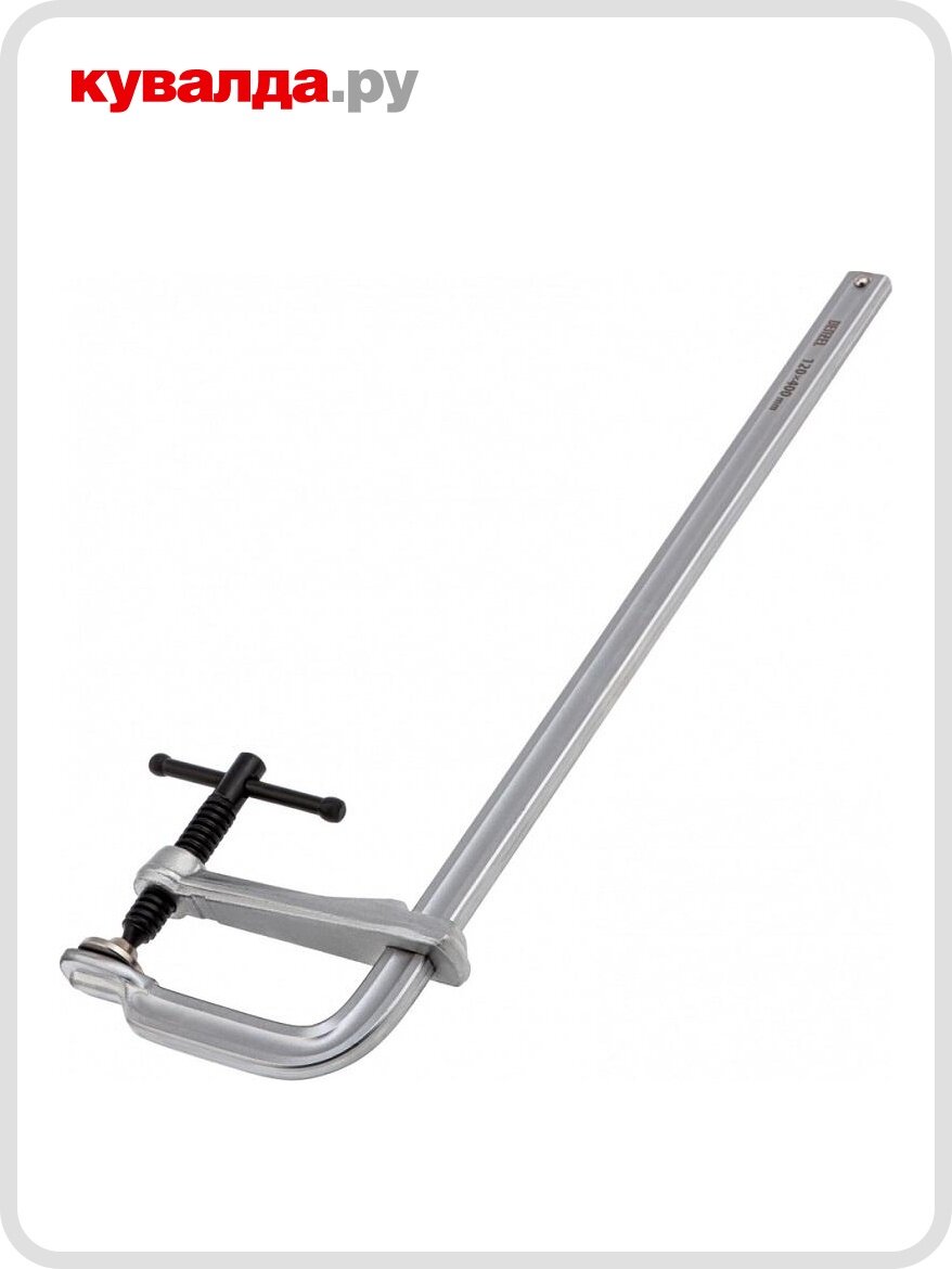 Струбцина F-образная DENZEL 120x400мм, кованая 20478