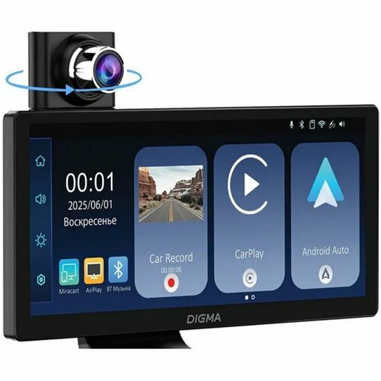 Автомобильный монитор Digma Smart Play 1200 Dual 8.9"