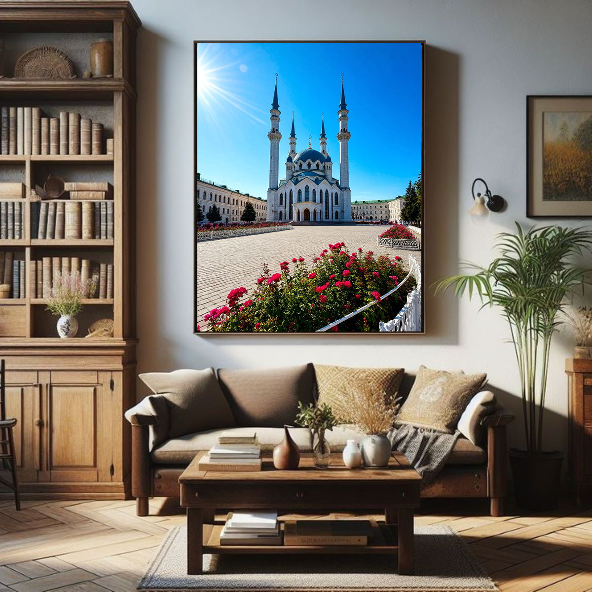 Картина на стену для интерьера "Мечеть" 40х50 см, холст на подрамнике, ArtInter