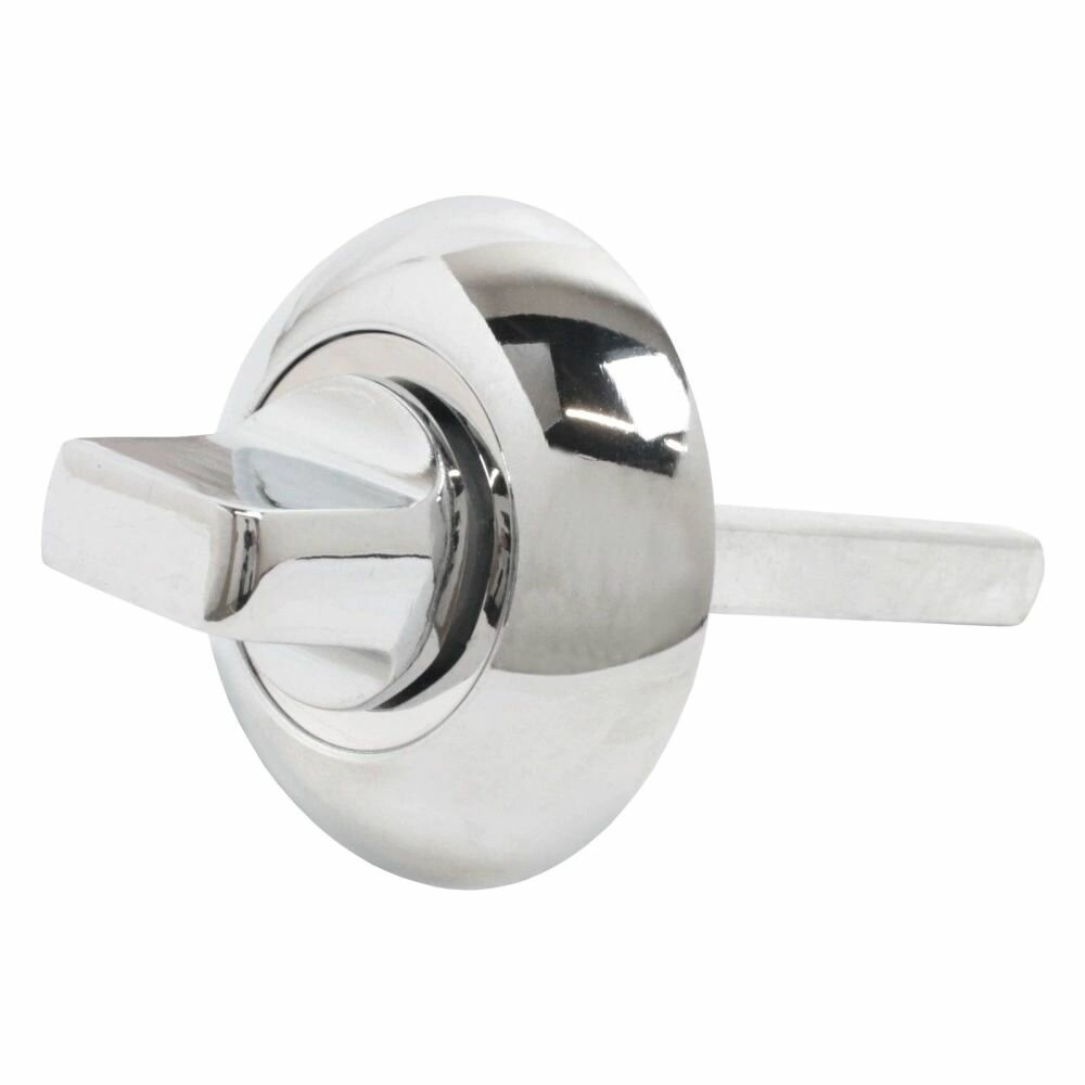 Накладка дверная круглая с заверткой хром