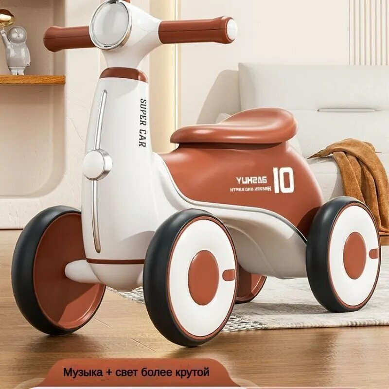 Детская машинка каталка толокар беговел со светом и музыкой Super Baby G