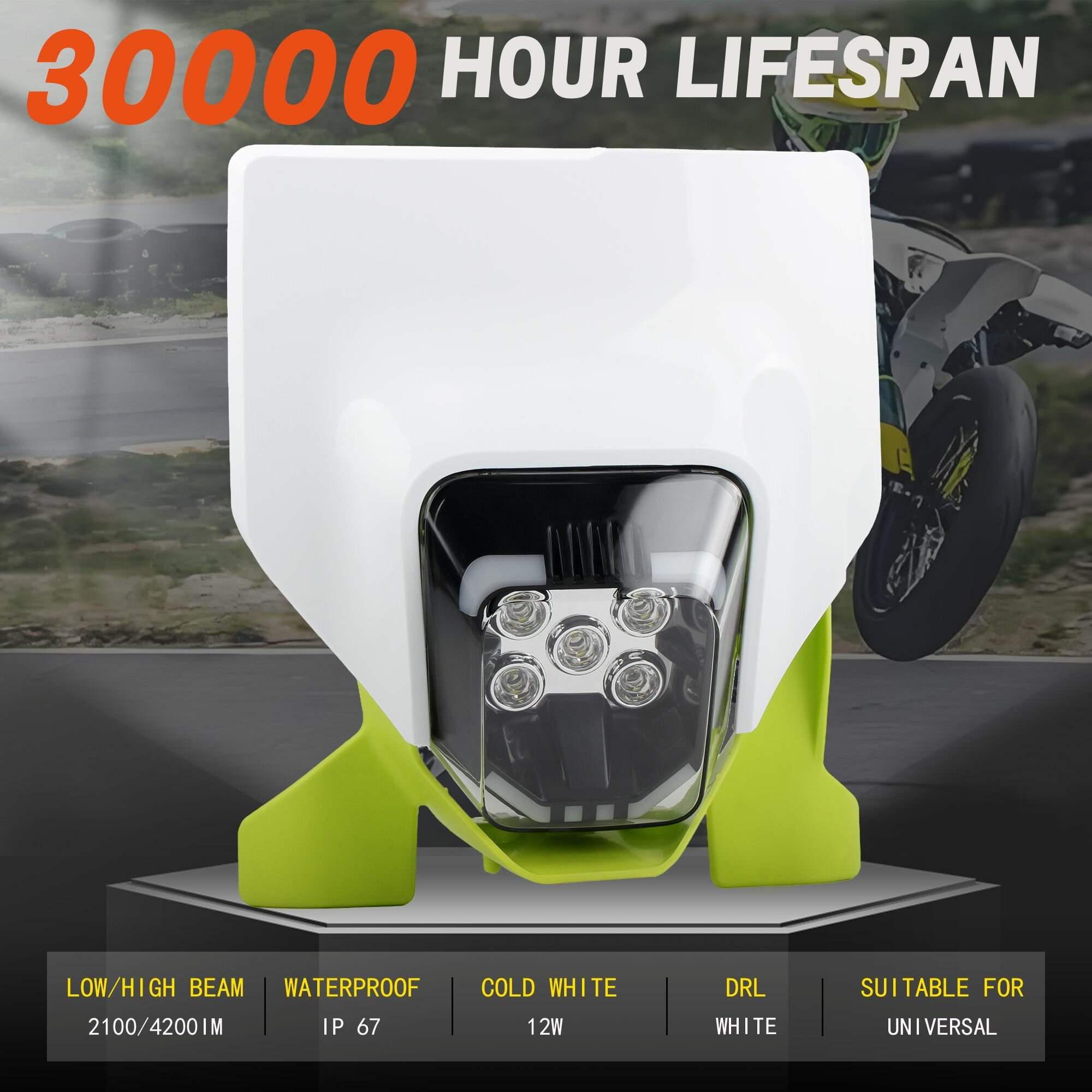 Модификация светодиодной фары для мотоцикла for Husqvarna