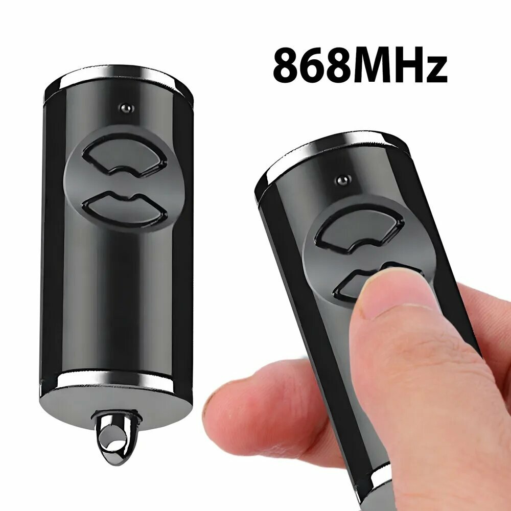 Контроллер для автоматики гаражных ворот, частота 868 МГц, 2 кнопки, черный