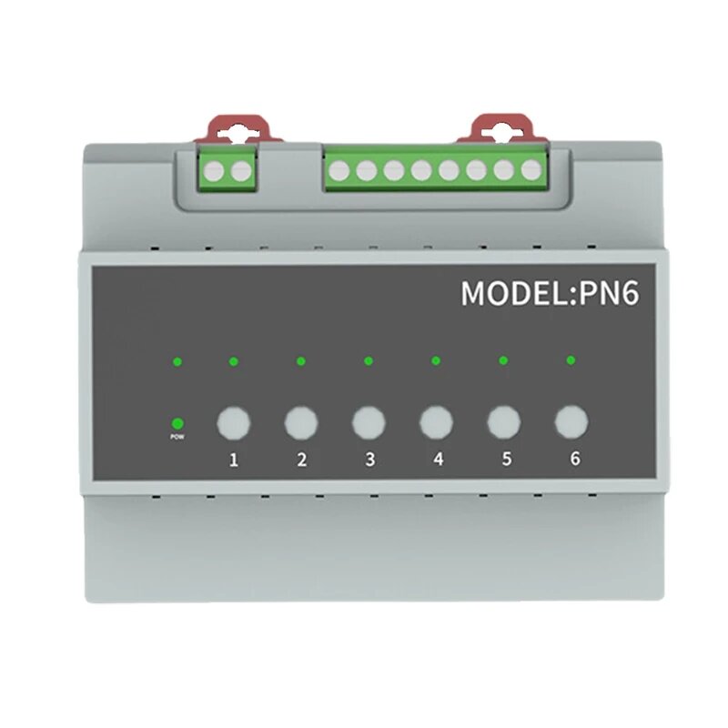 Модуль релейного переключателя Tuya Smart Zigbee 6CH Модуль управления прибором дистанционного управления поддерживает 3-стороннее управление двигателем