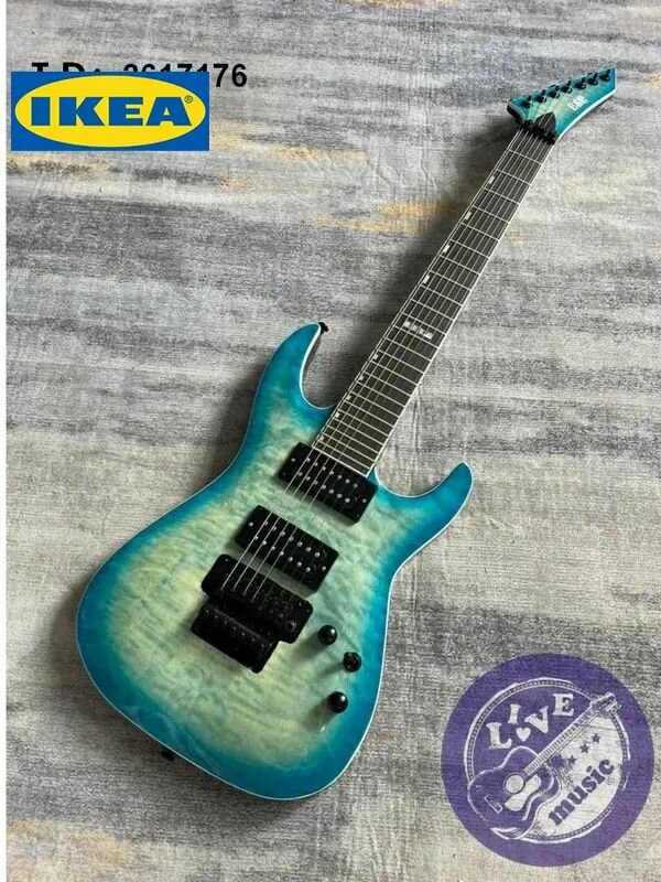 Электрогитара ESP с 7 струнами, произведена в Китае