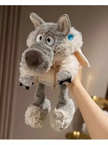 Мягкая игрушка Волк в овечьей шкуре, Плюшевые игрушки 35cm, Серый