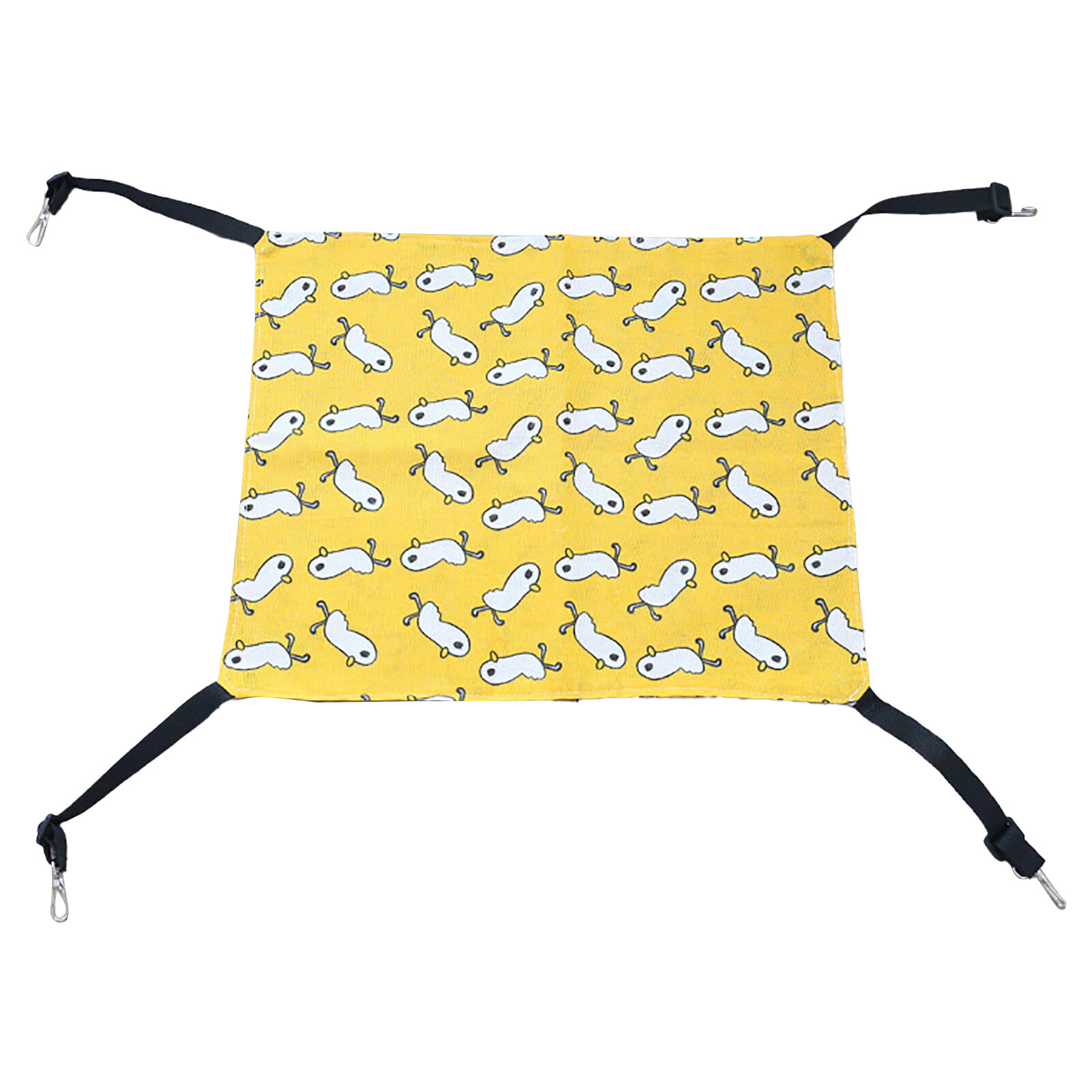 Подвесная качели-кровать для кошек с двухсторонней регулировкой высоты из льняной ткани, гамак для кошек, размер M