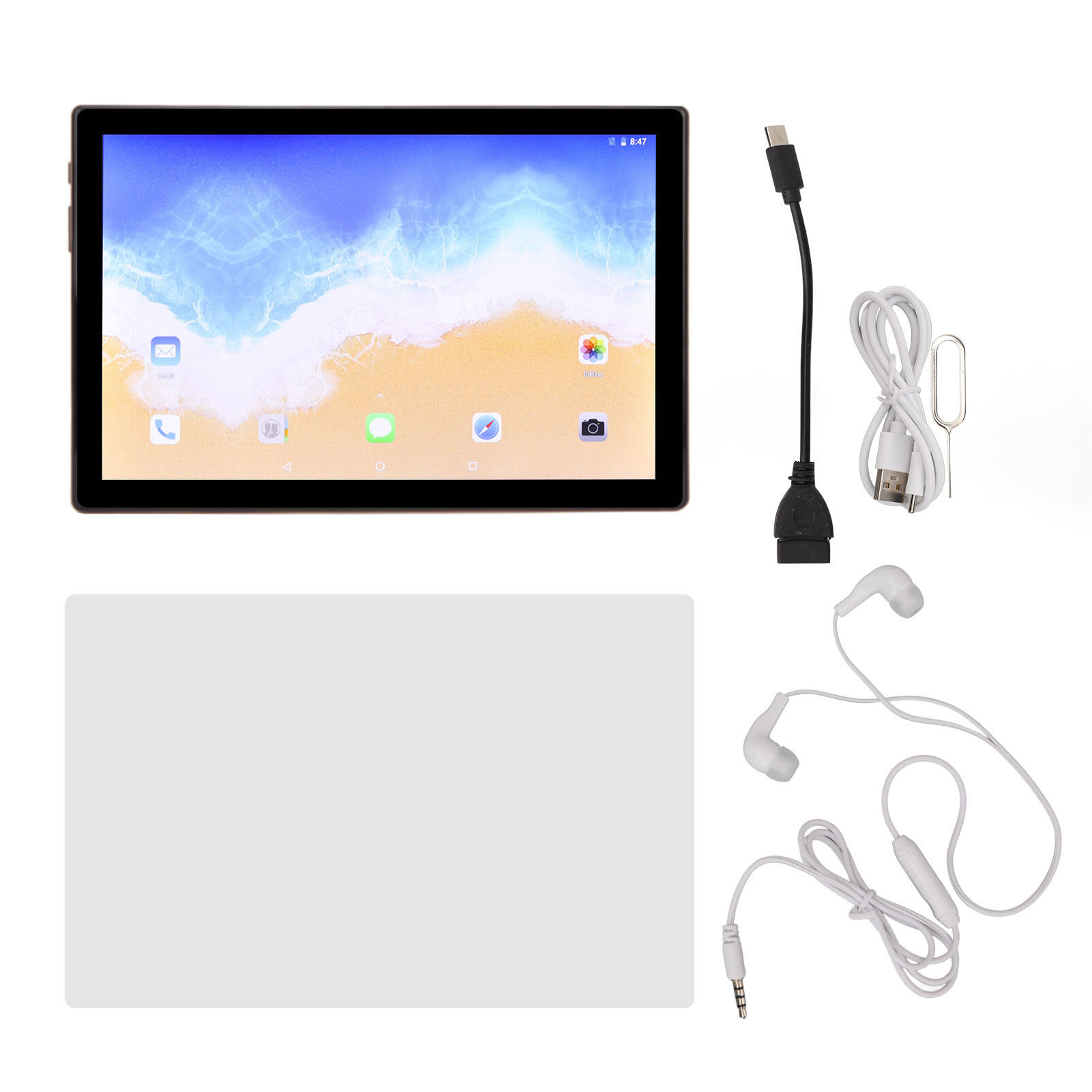 Планшет 10.1 дюймов Pad5 256 ГБ ПЗУ 10 ГБ ОЗУ Android, WiFi, 4G LTE, два слота SIM, двойной режим ож