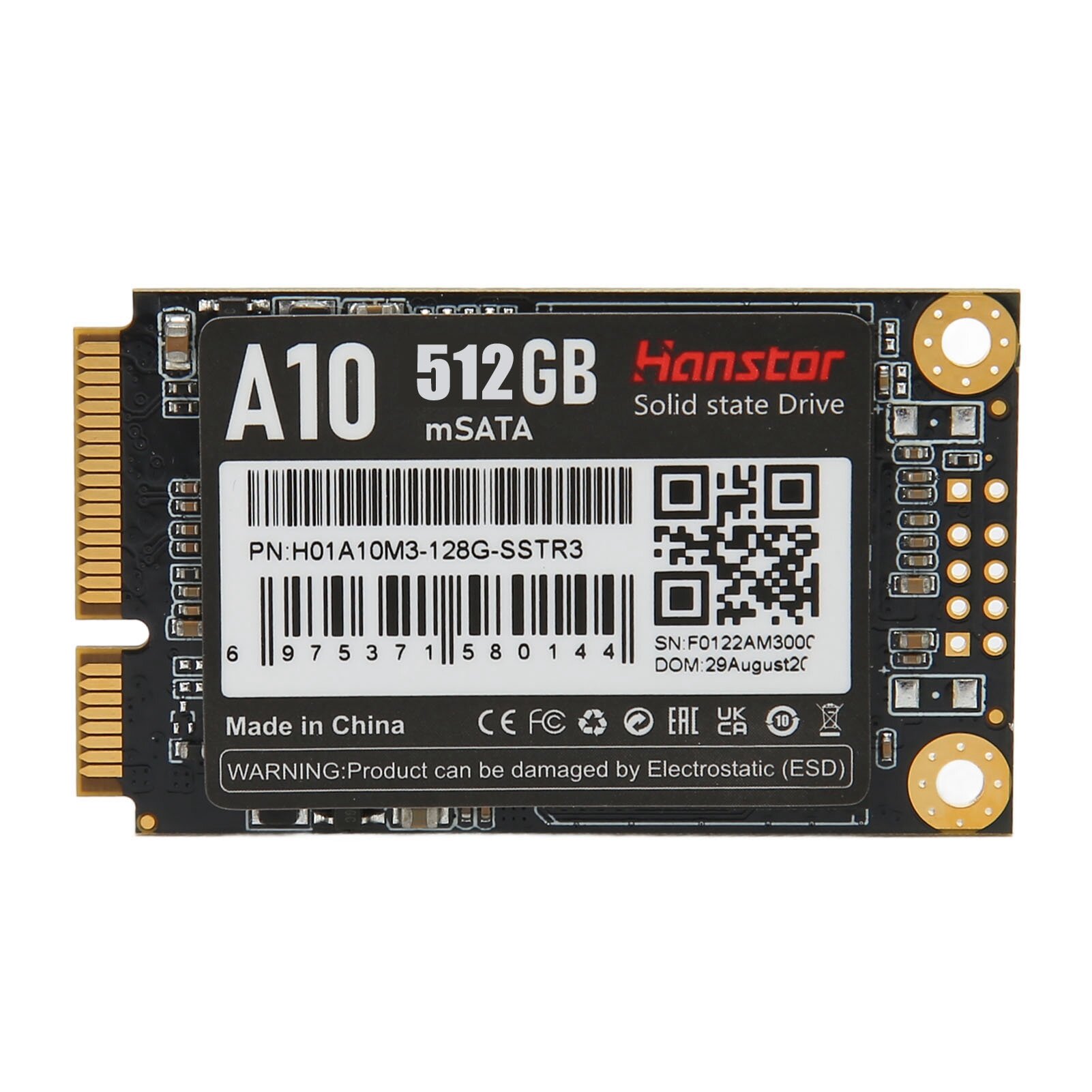 Внутренний игровой ssd msata 6gbps 3d tlc nand ecc 500mb с чтением 480mb запись для компьютера ноутбука pos 512gb