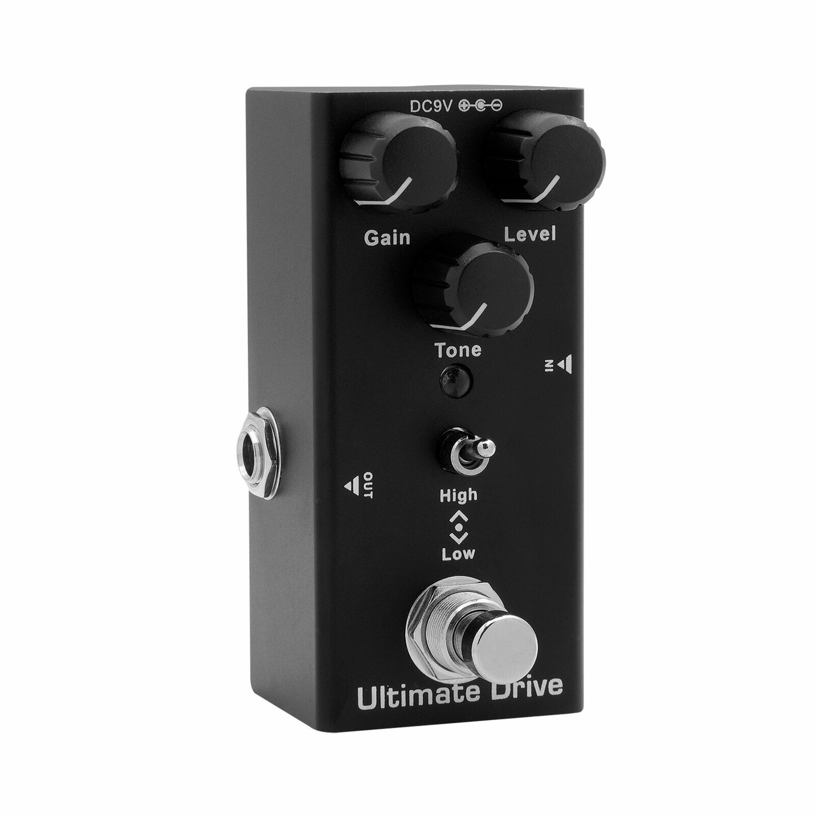 IRIN EF-02 Педаль эффектов для электрогитары, портативный мини-эффектор с функцией True Bypass - Drive (черный)