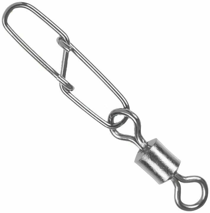 Карабин Sprut SS-25 BN с вертлюгом №8 на 8 кг, Diamond Snap, набор 6 шт для рыбалки.