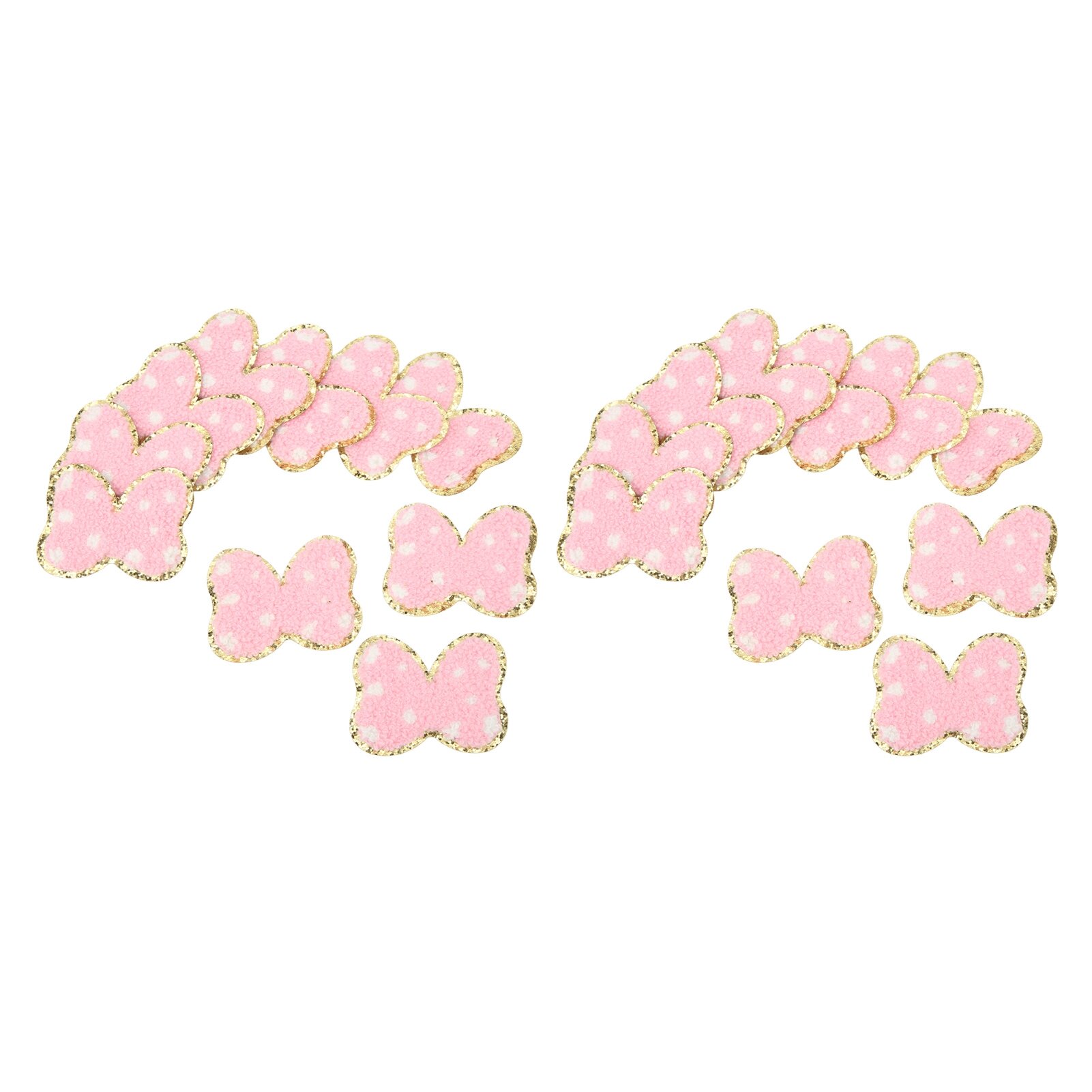 20 шт. банты, железные нашивки, модные розовые милые сделай сам, бант, вышивка, нашивки из синели для рюкзаков, одежды, курток