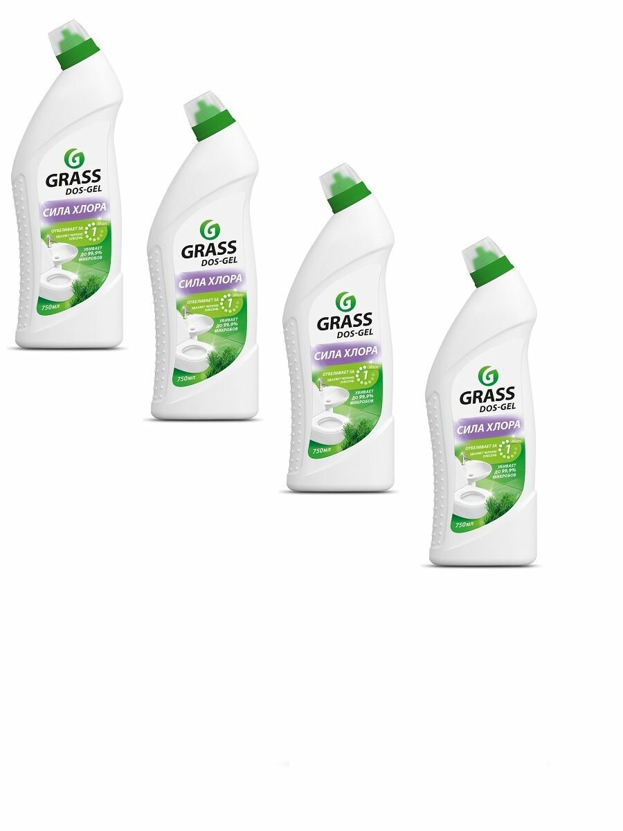 Универсальный чистящий гель Grass Dos Gel 750 мл, 4шт.